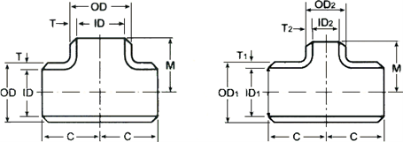 Flange Forged Engineers - EQUAL & REDUCING TEES